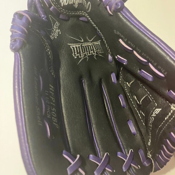 Rawlings | Accessories | Rawlings Black And Purple Kids Baseball Glove ...